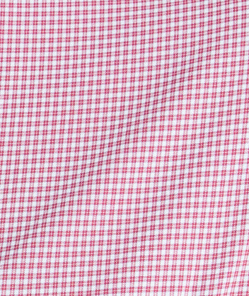 Performance Shirt with Pocket Maroon Check | UNTUCKit UK
