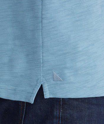 Slub Cotton Henley Light Blue | UNTUCKit UK